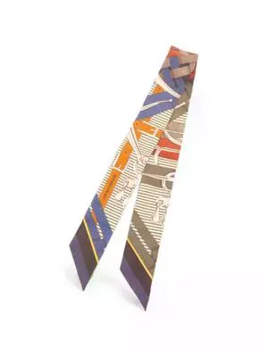 Hermès Twilly Scarf - Neutrals