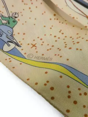 Hermès Twilly Ribbon Scarf - Neutrals