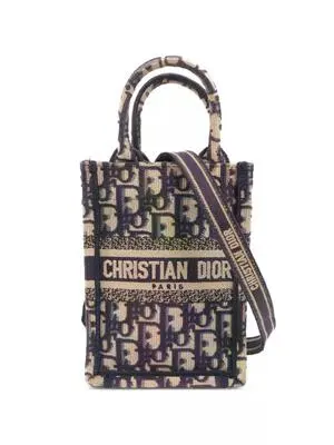 Dior Mini Book Tote Monogram Canvas - Blue
