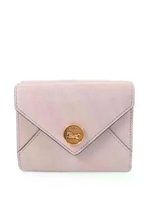 Chloé Trifold Leather Wallet - Pink