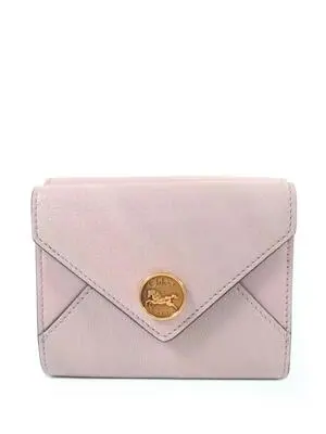Chloé Trifold Leather Wallet - Pink
