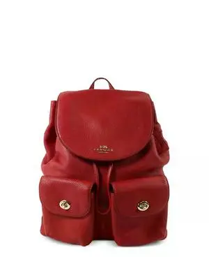 COACH VINTAGE Leather Backpack - Red