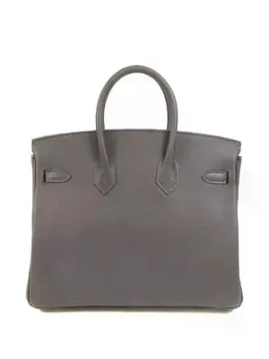 Hermès 25 Birkin Swift Shoulder Bag - Grey