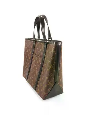 LOUIS VUITTON Monogram Macassar Weekend Tote Bag