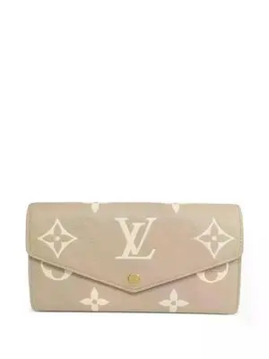 LOUIS VUITTON Monogram Empreinte Sarah Wallet - Neutrals