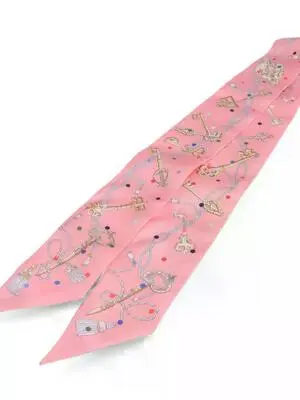 Hermès Twilly Key-print Scarf