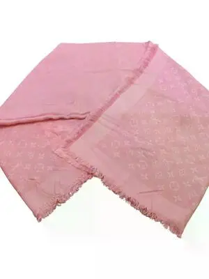 LOUIS VUITTON Monogram Frayed Scarf