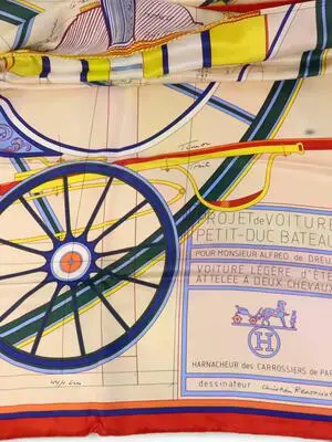 Hermès Projet De Voiture Scarf