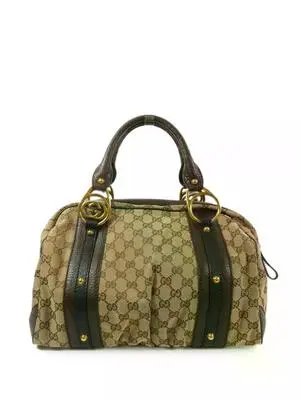 Gucci Gg Interlocking Boston Tote Bag - Neutrals