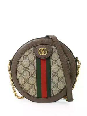 Gucci Mini Gg Ophidia Shoulder Bag - Brown
