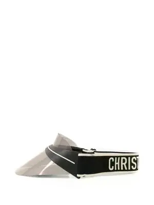 Dior Diorclub1 Logo-band Visor - Black