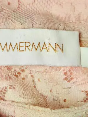 Zimmermann Ruffle Sheer Lace Blouse