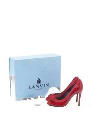 LANVIN Bow Peep-toe Pumps