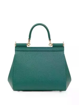 Dolce & Gabbana Small Sicily Leather Tote Bag