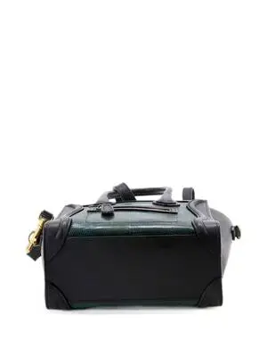 Celine Luggage Bag Lizard And Leather Nano Tote Bag