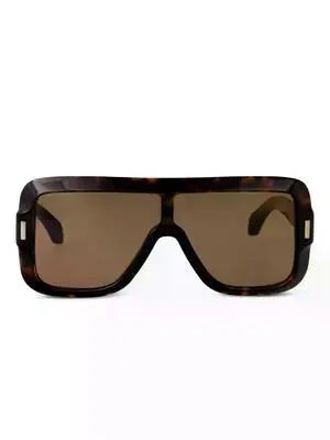 FERRAGAMO Mask-frame Sunglasses - Brown