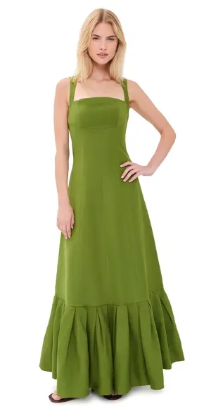 COUPER Margaret Tie-back Gown - Olive