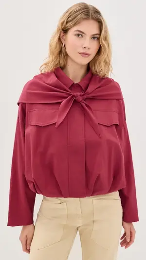 MAUDE CLUB Archie Jacket With Optional Scarf