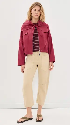 MAUDE CLUB Archie Jacket With Optional Scarf