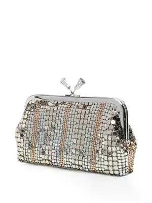 ANYA HINDMARCH Maud Sequin-embellished Frame Clutch Bag