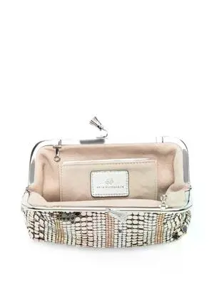 ANYA HINDMARCH Maud Sequin-embellished Frame Clutch Bag