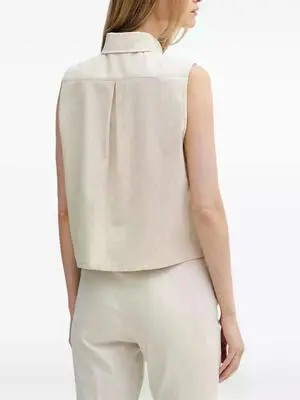 Joseph Ribkoff Sleeveless Button-up Top