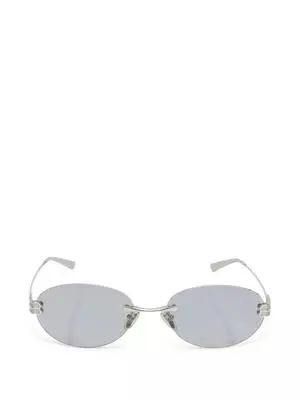 Balenciaga Oval Frame Sunglasses - Silver