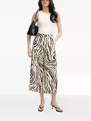 Joseph Ribkoff Zebra Print Wide Leg Trousers