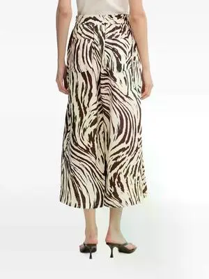 Joseph Ribkoff Zebra Print Wide Leg Trousers