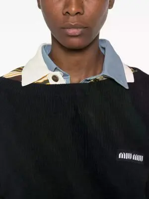 Miu Miu Logo Knit Sweater