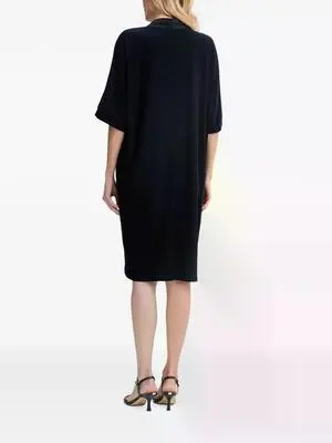 Joseph Ribkoff V-neck Midi Dress With Patch Pockets