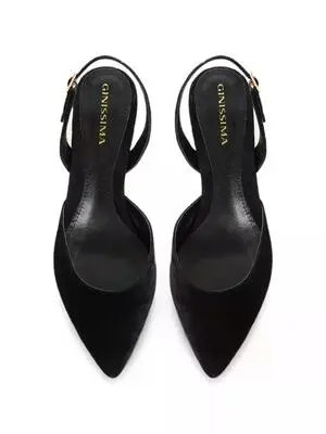 GINISSIMA Alice Pointed-toe Slingback Pumps