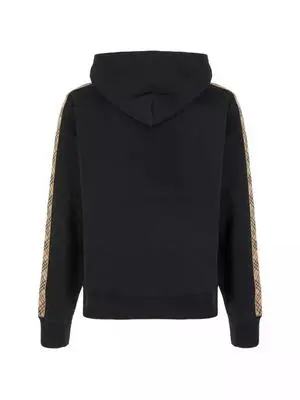 Burberry Check-stripe Zip-up Hoodie