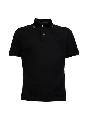 Prada Logo-patch Short-sleeve Polo Shirt