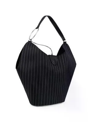 DONDUP Shoulder Bag With Pinstripe Pattern