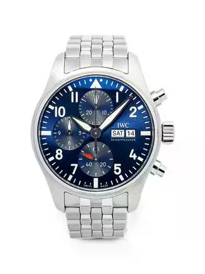 IWC SCHAFFHAUSEN Pilot Chronograph Watch - Blue