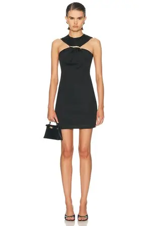 PatBO Tricot Siren Short Dress - Black