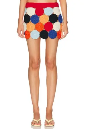 SIMONMILLER Beep Beep Mini Skirt - Confetti