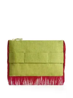 La DoubleJ Hand Pochette With Fringes