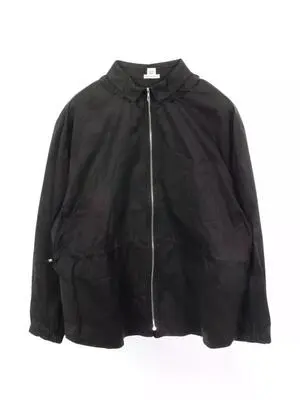 Hermès Cotton Frill Zip-up Blouse