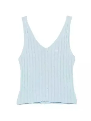MVP WARDROBE V-neck Cable Knit Top