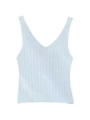 MVP WARDROBE V-neck Cable Knit Top