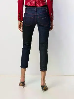 Dsquared2 Skinny Cropped Jeans With Silver-tone Stud Detailing