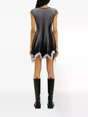 Ph5 Sequin Embellished Wavy Hem Mini Dress