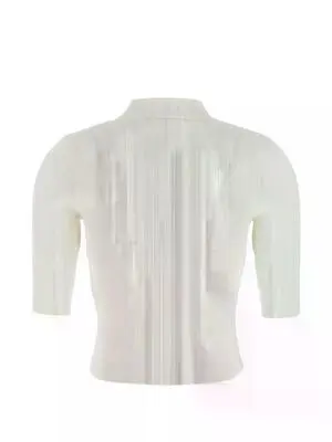 Auralee Ribbed Knit Polo Shirt
