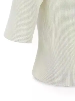 Auralee Ribbed Knit Polo Shirt
