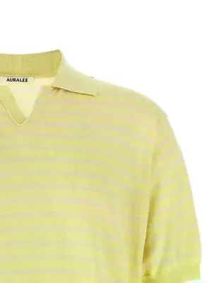 Auralee Striped Cotton T-shirt