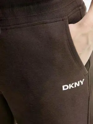 Dkny Logo Plaque Drawstring Track Pants