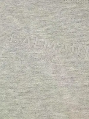 Balmain Embroidered Logo Crew Neck Sweater
