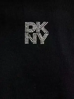 Dkny Logo Embellished Crew Neck Sweatshirt
